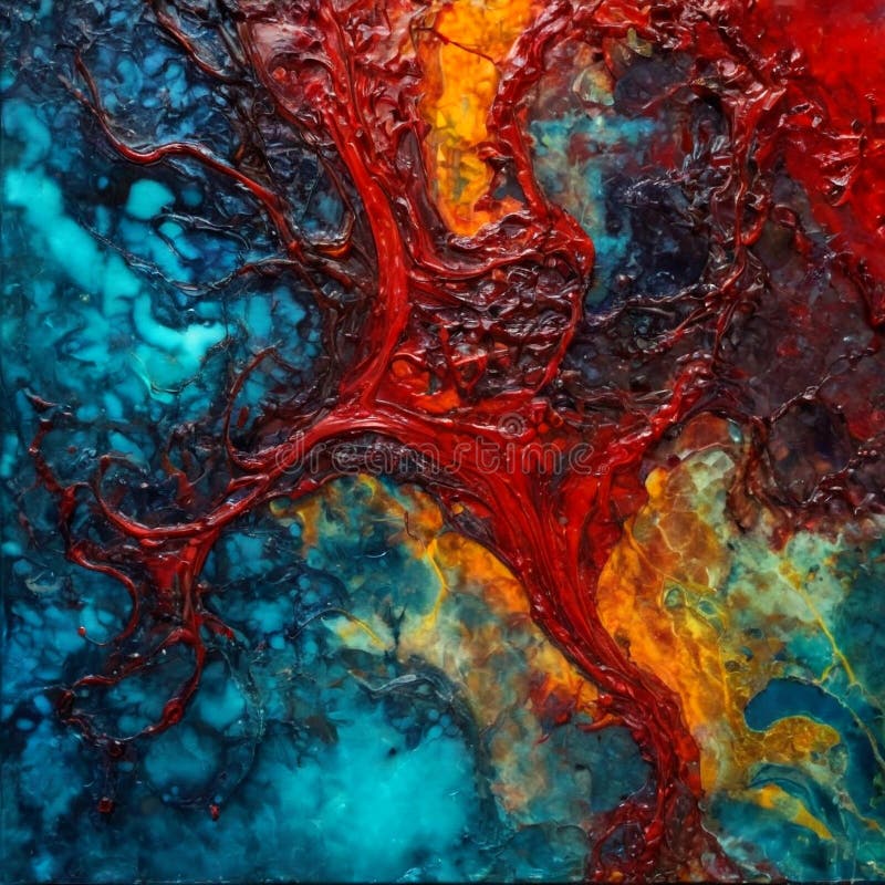 Colorful Abstract Tree Artwork Stock Illustration - Illustration of ...