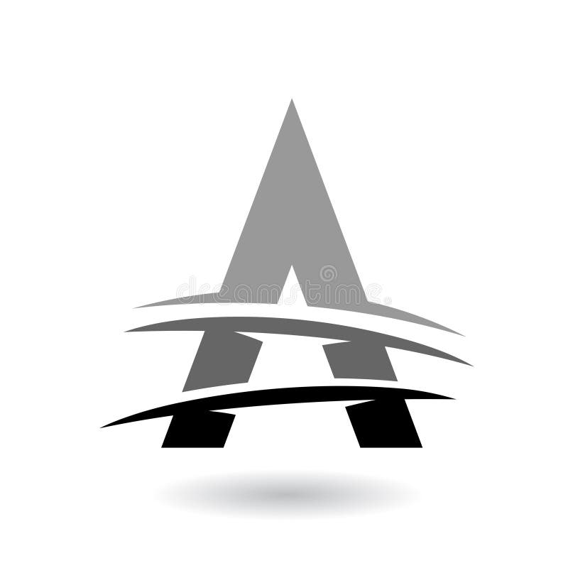 Colorful Abstract Triangle Symbol of Letter a Stock Vector ...