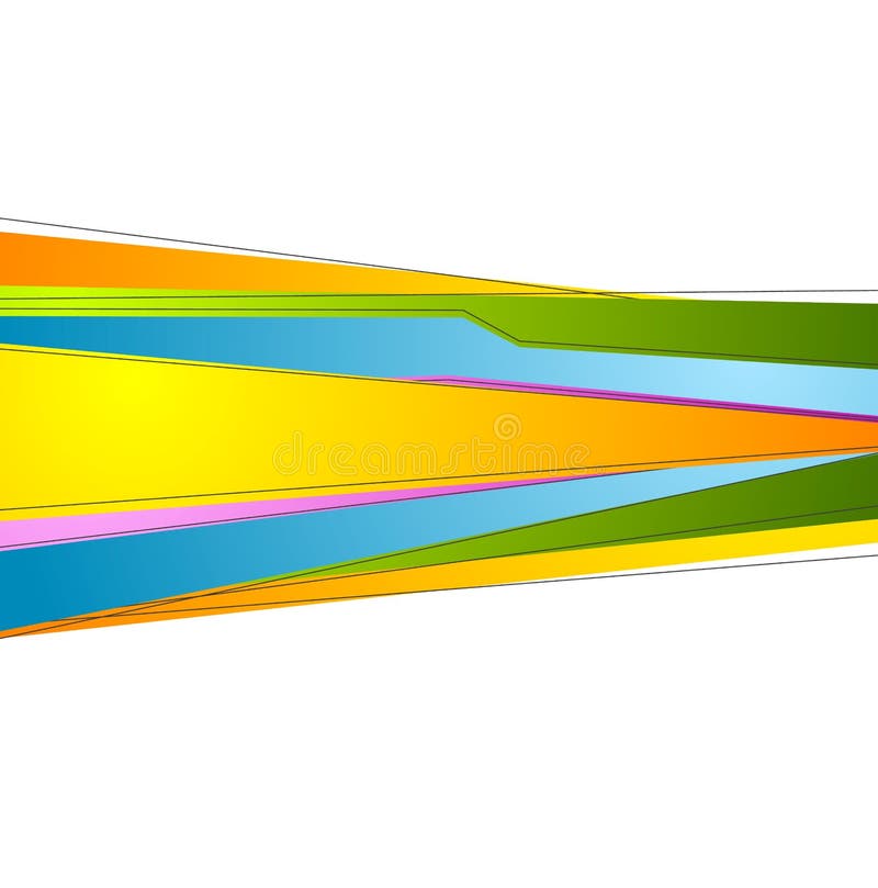 Colorful Abstract Vector Stripes Background Stock Vector - Illustration ...