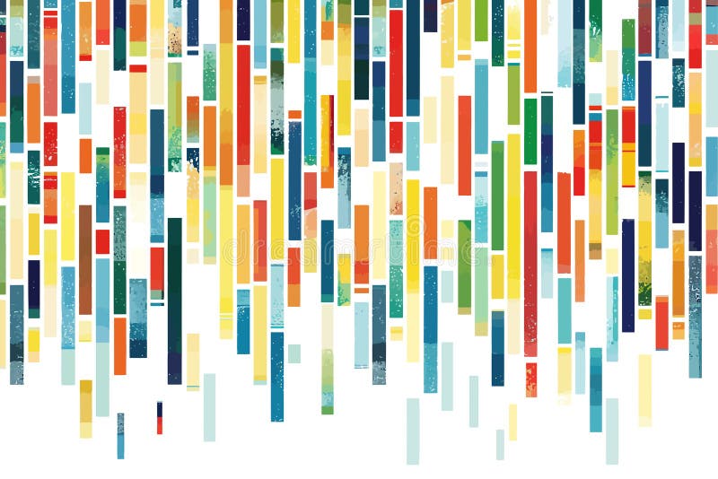 Colorful Abstract Vertical Rectangles Pattern. Vector Illustration ...