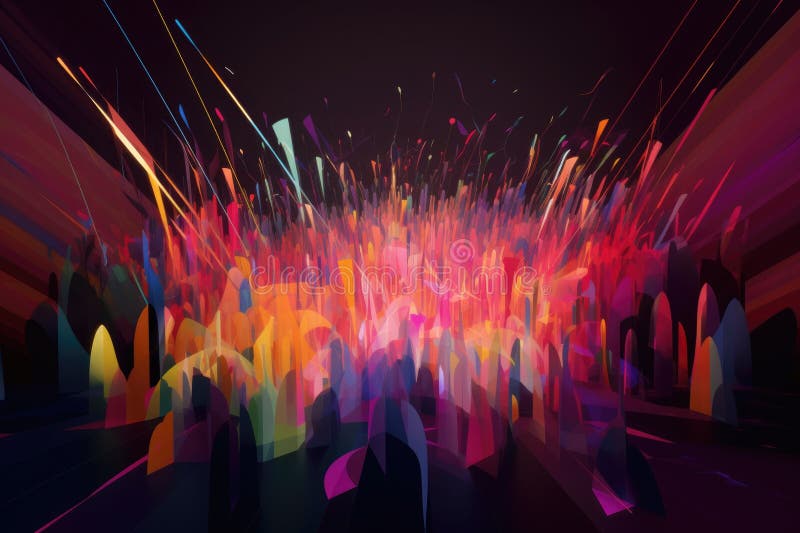 A Colorful, Abstract Visualization of the Music Played in a Concert ...