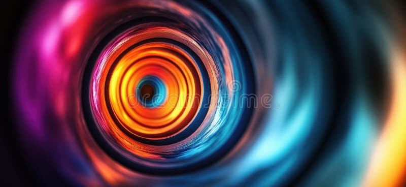 Psychedelic Vortex Tunnel Vibrant Abstract Art Dynamic Wallpaper Design ...