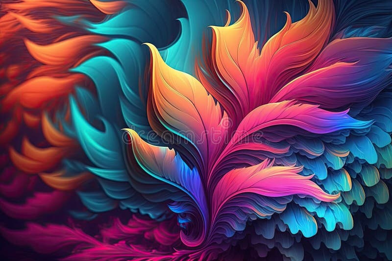 Colorful Abstract Wallpaper with Fuzzy Edges Stock Illustration ...