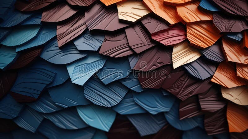 Colorful Abstract Wallpaper Made from Different Colored Pieces of Paper ...