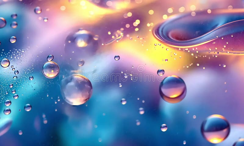 Colorful Abstract Water Droplets Stock Footage - Video of digital ...