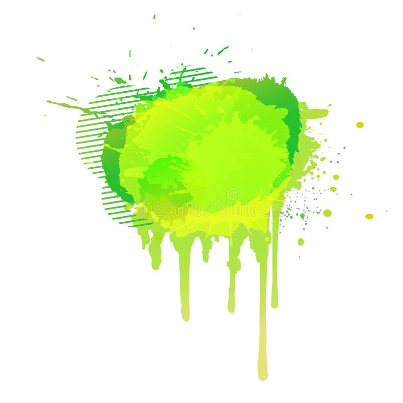 Colorful Abstract Watercolor Background Yellow Light Green. Vector ...