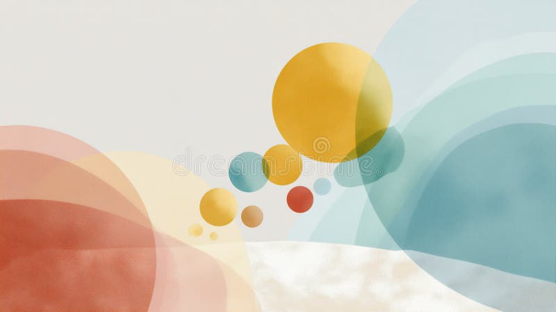 Colorful Abstract Watercolor Bubbles Communication Theme Stock ...