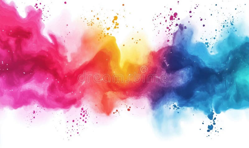 Colorful Abstract Watercolor Splash with Vibrant Hues and Dynamic Flow ...