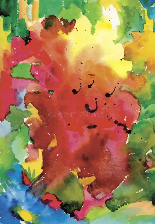 Colorful Abstract Watercolor Texture Stock Vector - Illustration of ...