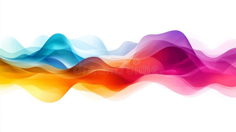 Colorful Abstract Wave Background Design Stock Illustration ...