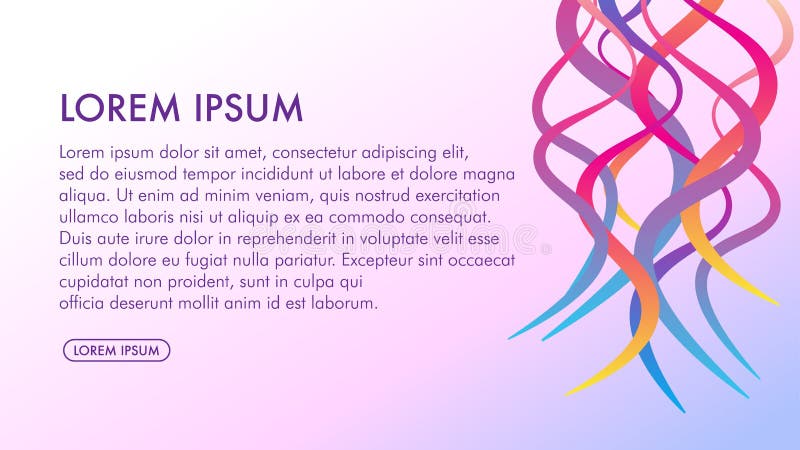 Colorful Abstract Wave Tape Background Design Template Stock Vector ...