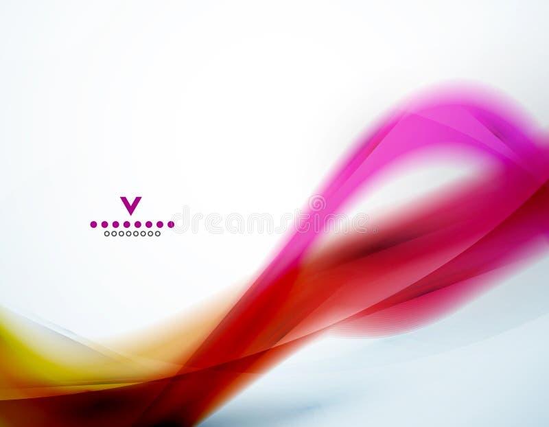 Colorful Abstract Wave Design Template Stock Vector - Illustration of ...