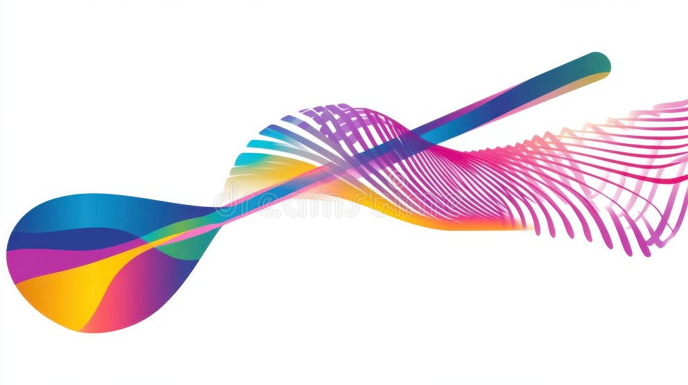 AI-Generated Abstract Paddle Art Stock Illustration - Illustration of ...