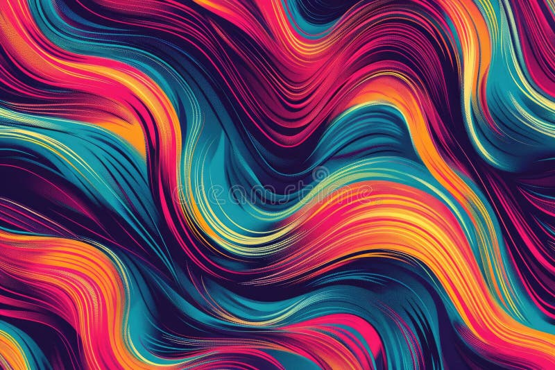 Colorful Abstract Wave Pattern Background with Vibrant and Dynamic ...