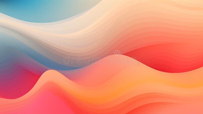 Colorful Abstract Wave Pattern on Beige.Vector Illustration Stock ...