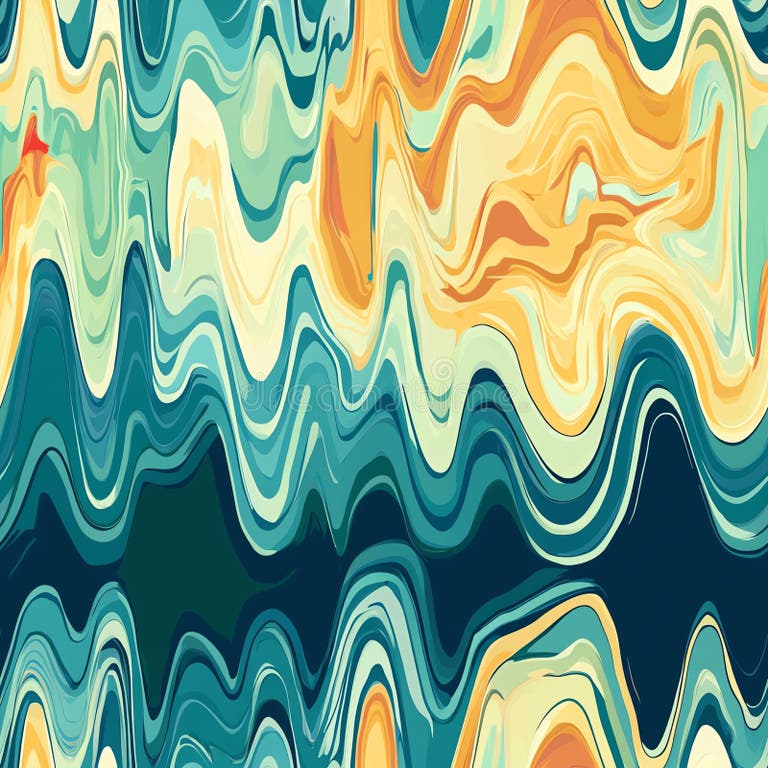 Colorful Abstract Wave Pattern Design Stock Illustration - Illustration of abstract, colorful ...