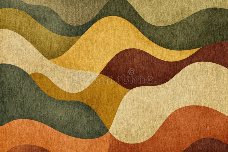Colorful Abstract Wave Pattern with Earthy Tones and Textured ...