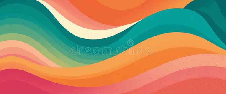 Colorful Abstract Wave Pattern with Gradient Layers for Modern Design ...