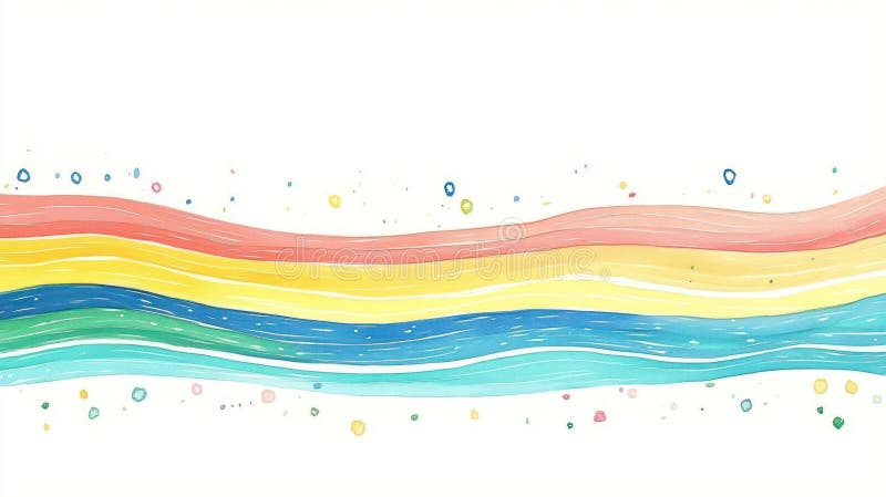 A Colorful, Abstract Wave Pattern with Playful Dots, Evoking Joy and ...