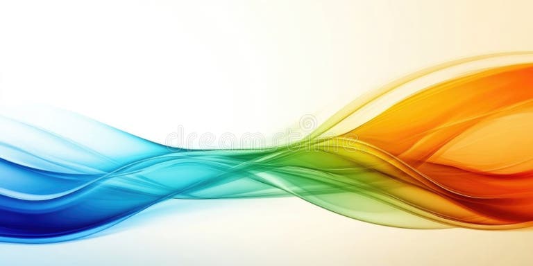 Colorful Abstract Wave Pattern with Smooth Gradient Flow Stock ...