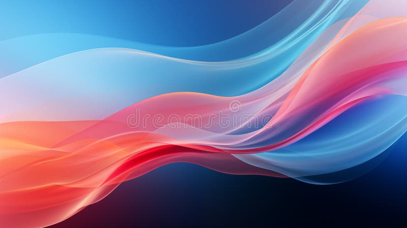 Colorful Abstract Wave Pattern on White Background Stock Illustration ...