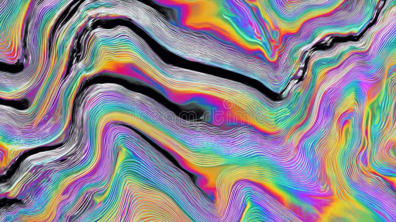 Colorful Abstract Wave Patterns Create a Mesmerizing Visual Experience ...