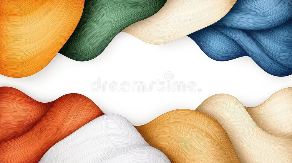 Colorful Abstract Wave Patterns with Smooth Textures and Light ...