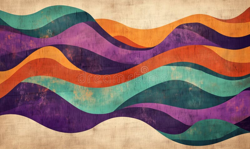Colorful Abstract Wave Patterns on Textured Background for Modern ...