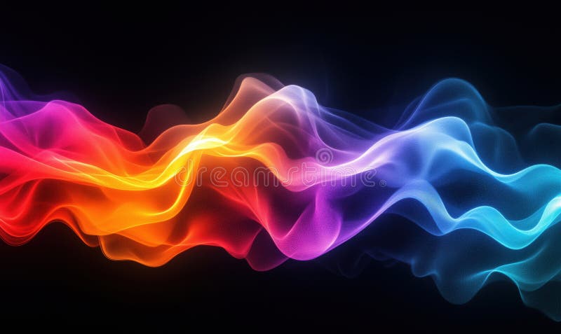 Colorful Abstract Wave Patterns with Vibrant Gradients and Smooth ...