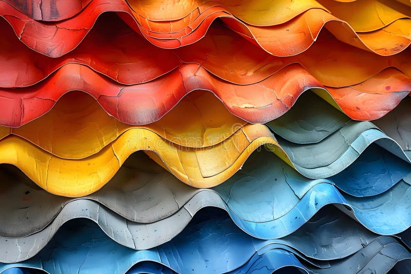 Vibrant Rainbow Wave Abstract Background Texture Design Projects ...