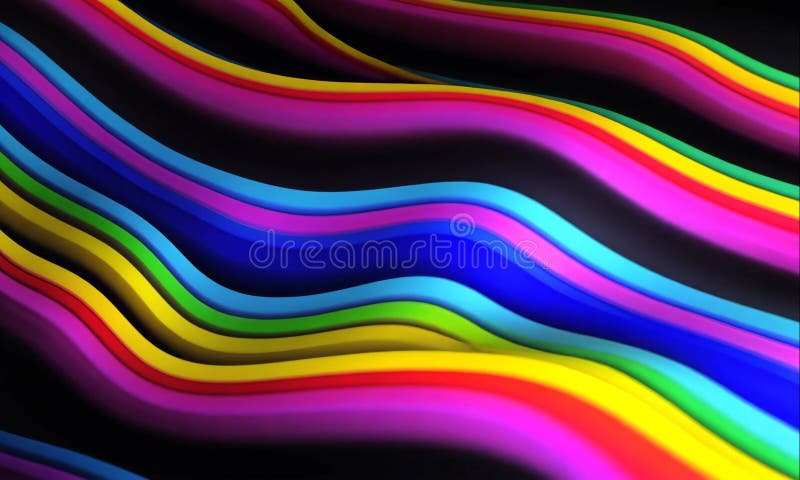 Colorful Abstract Wave in Rainbow Colors Stock Footage - Video of ...
