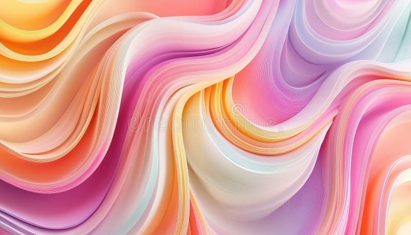 Colorful Abstract Wave Shapes Patterns with Fluid Graphic Elements in a ...