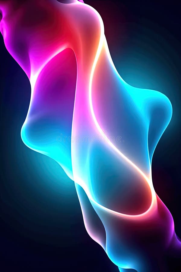 Colorful Abstract Wave with Smooth Flowing Gradient in Digital Art ...