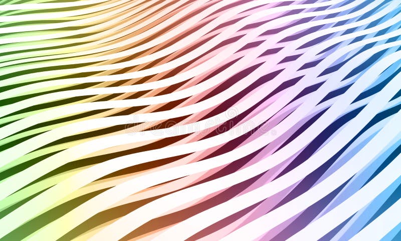 Colorful Abstract Wave Stripes Background Stock Illustration ...