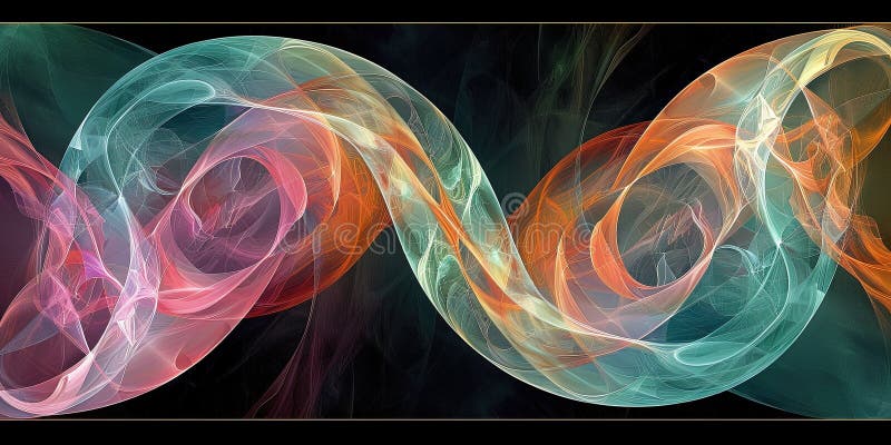 Colorful Abstract Waveforms with Dynamic Movement Creating an Energetic ...