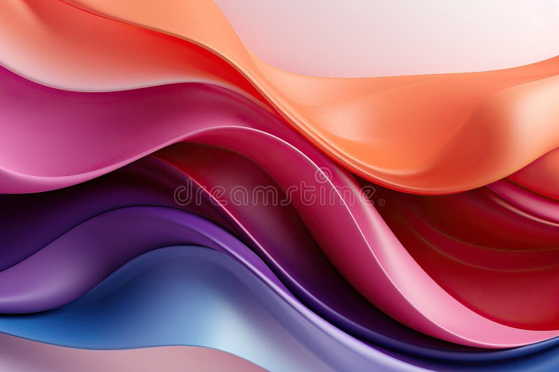 Colorful Abstract Waves Background Stock Illustration - Illustration of ...