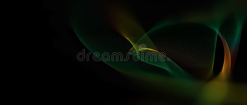 Colorful Abstract Waves Create Dynamic Visual Effects Stock Image ...
