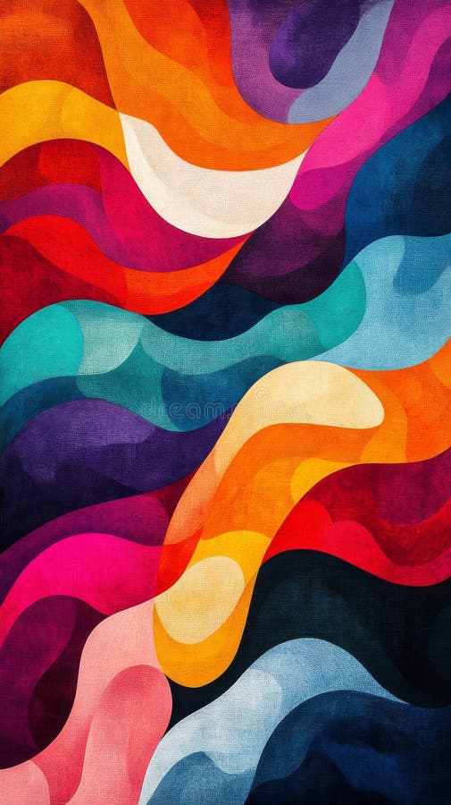 Colorful Abstract Waves Create a Vibrant and Dynamic Visual Experience ...