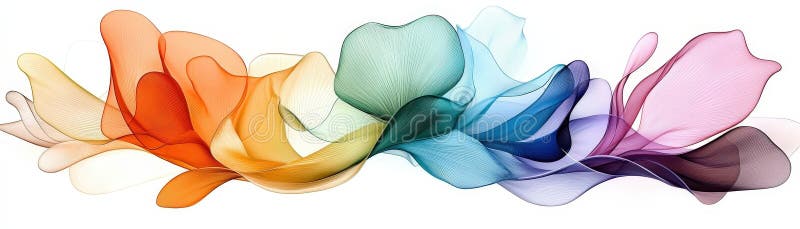 Colorful Abstract Waves with Flowing Shapes in Soft Gradient Patterns ...