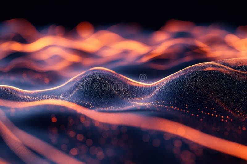 Colorful Abstract Waves of Light Creating a Dynamic Visual Effect in a ...