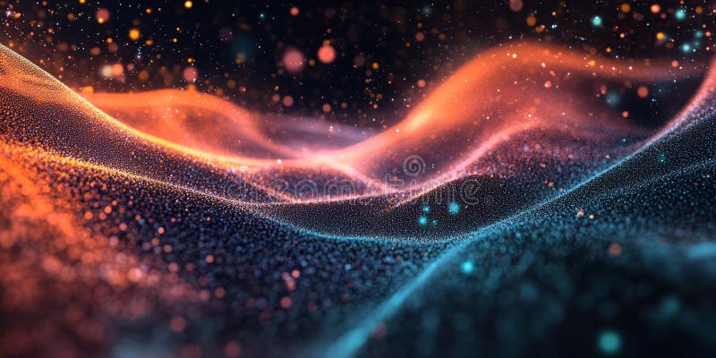 Colorful Abstract Waves of Light and Particles Create a Mesmerizing ...