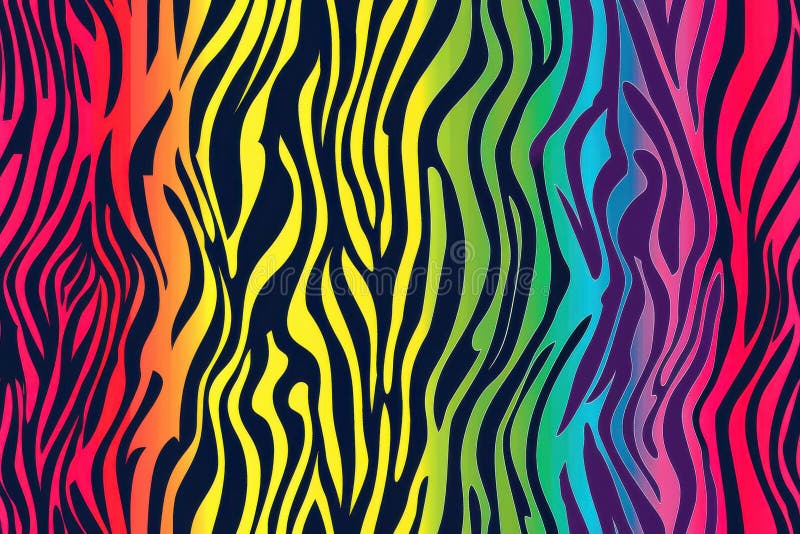 Vibrant Abstract Waves stock illustration. Illustration of pattern ...