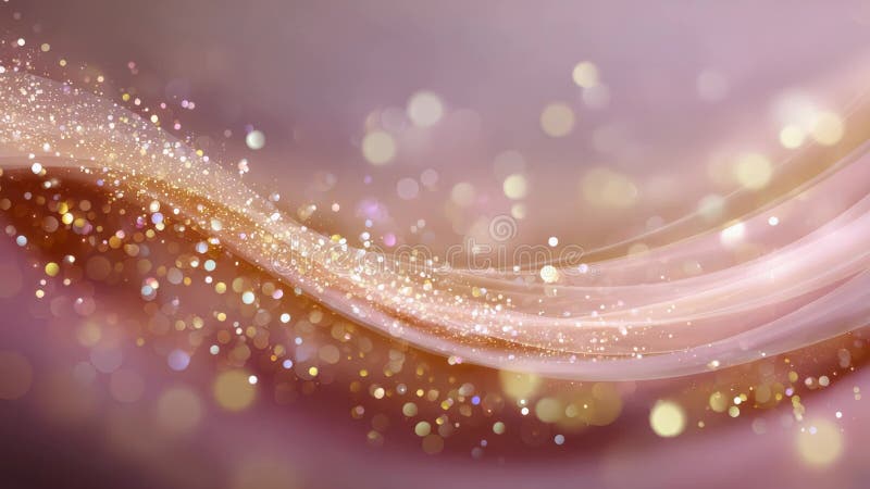 Colorful Abstract Waves with Sparkling Lights Create a Dreamy ...