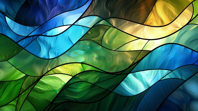 Colorful Abstract Stained Glass Window Stock Photo - Image of mosaic ...