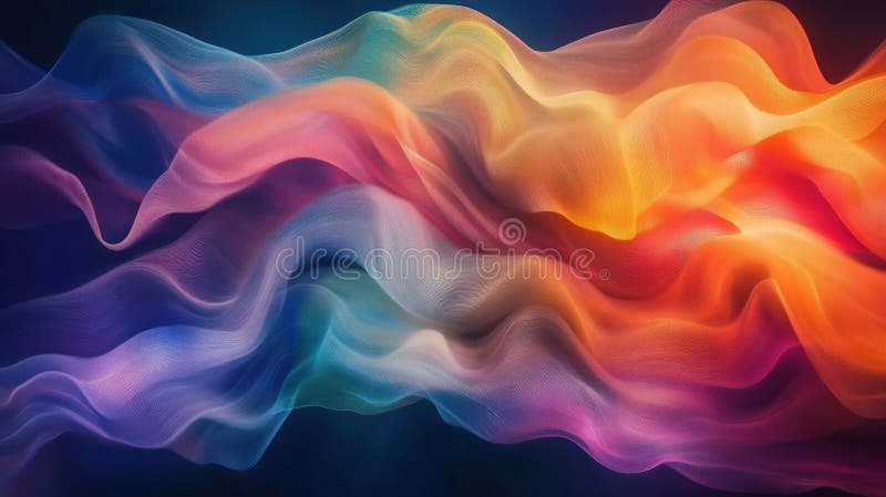 Colorful Abstract Waves, Vibrant Flowing Patterns, Smooth Textures ...