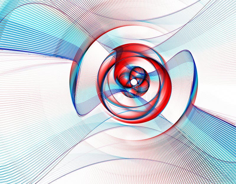 Colorful Abstract Wavy Background with Rounded Patterns in the Center ...