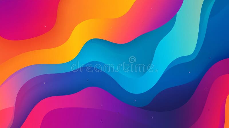 Colorful Abstract Wavy Gradient Background Stock Image - Image of ...