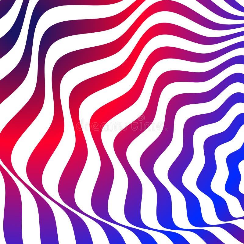 Colorful Abstract Wavy Stripes Background. Vector Illustration Stock ...