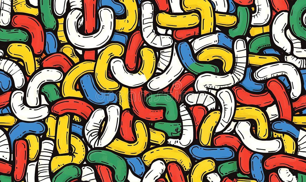 Colorful Abstract Worm Pattern Background for Textile, Wallpaper, or ...