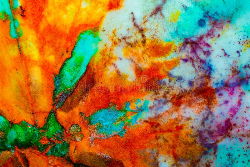 Colorful Abstraction of Streaks and Smudges Stock Image - Image of ...